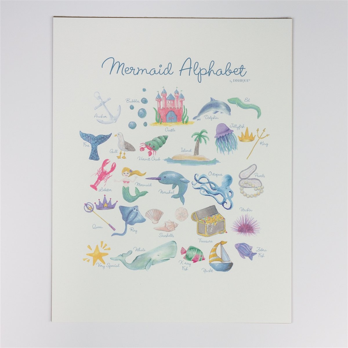 Mermaid Alphabet Wall Art – Dishique Kids