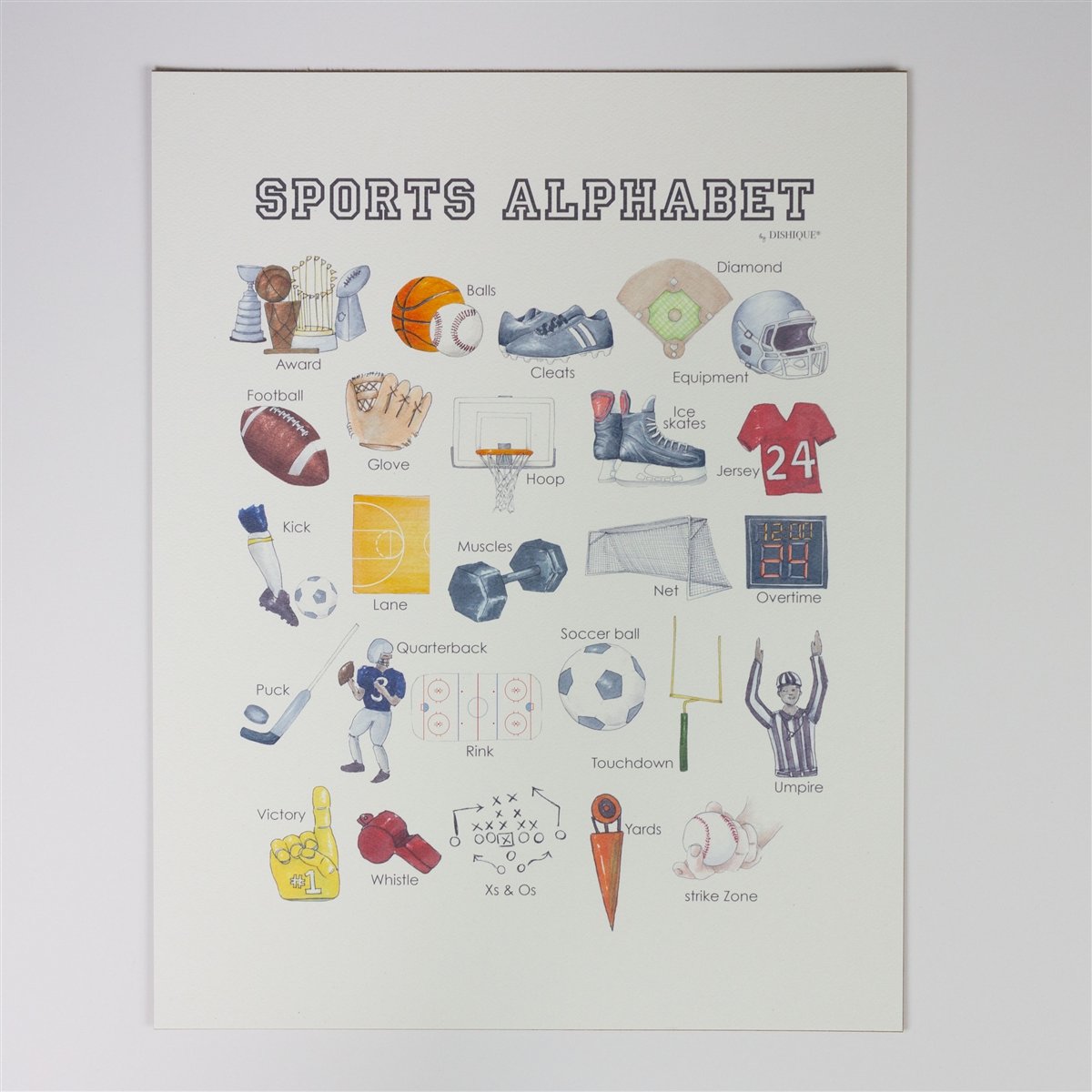 Sports Alphabet Wall Art – Dishique Kids