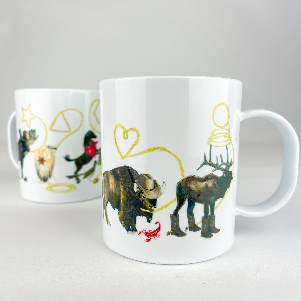 Wild West Lasso Shapes 11 oz. Plastic Mug – Dishique Kids