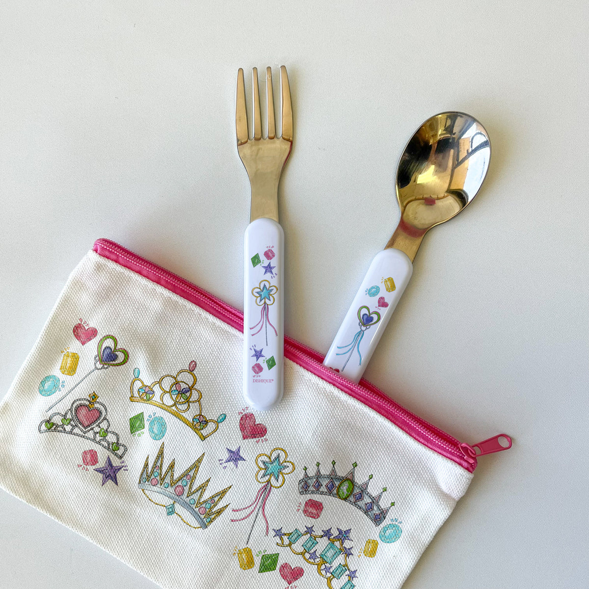 Princess Theme - Kids Cutlery Fork and Spoon Set – Dishique Kids
